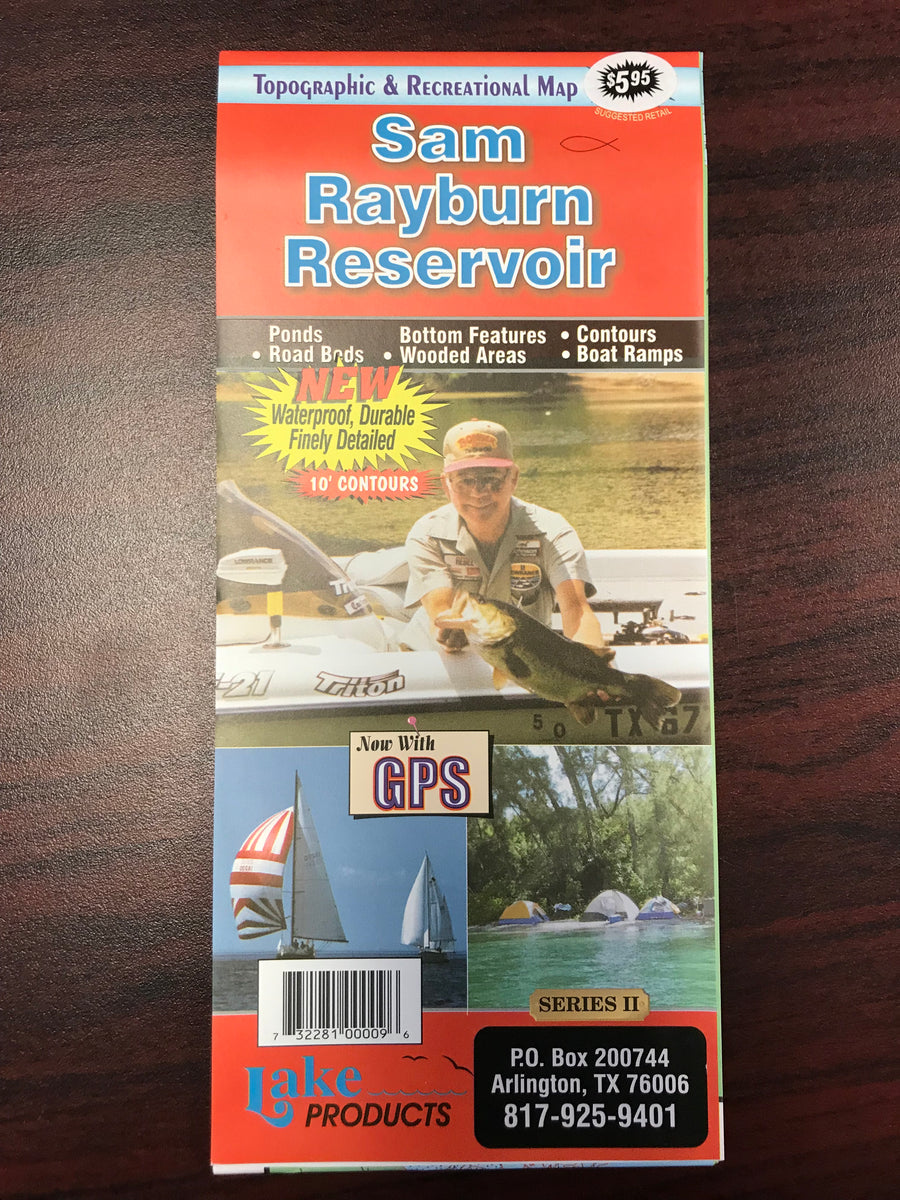 Lake Products Sam Rayburn Map – Tackle Addict
