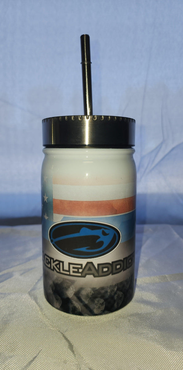 Tackle Addict Mason Tumbler 17oz
